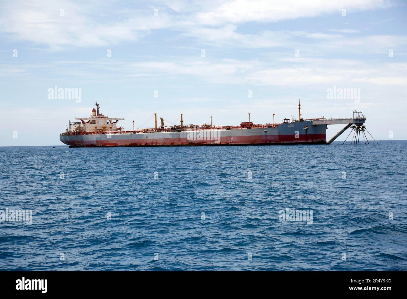 Hodeidah, Yemen. 30th May, 2023. The FSO Safer vessel is seen at Ras ...