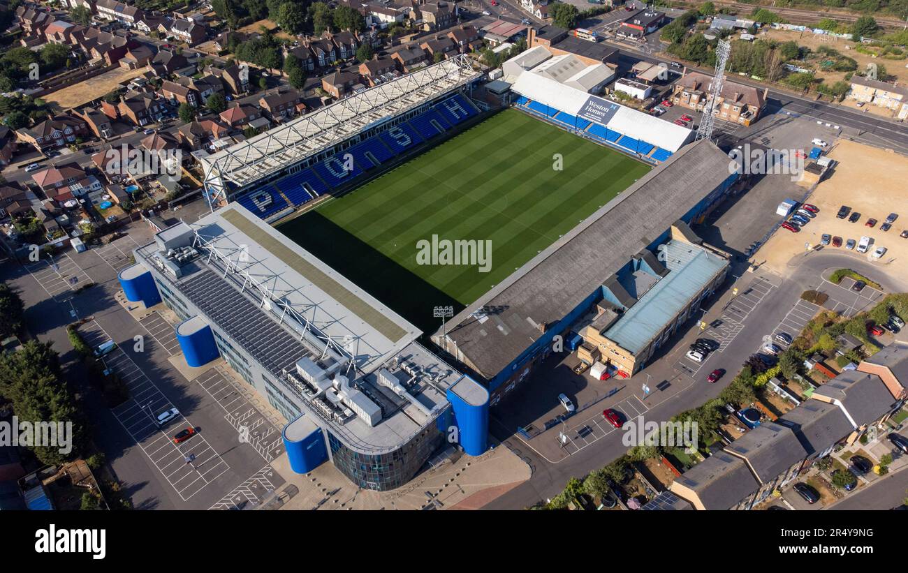 Aerial view of the currently named Weston Homes Stadium (for ...
