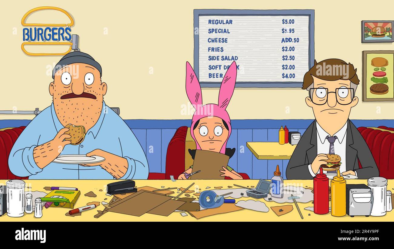BOB'S BURGERS, from left: Teddy Francisco (voice: Larry Murphy), Louise ...