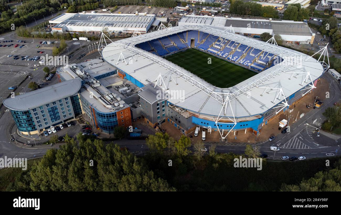 Aerial view of the Select Car Leasing Stadium, home of Reading FC. It ...