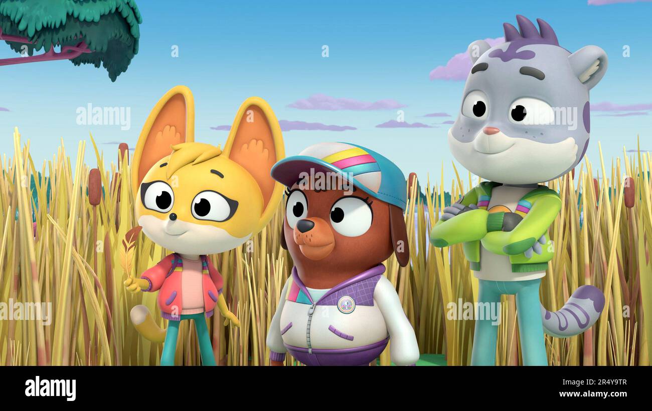 THE CREATURE CASES, from left: Kit Casey (voice: Nneka Okoye), Junior Agent Cubby, Sam Snow ...