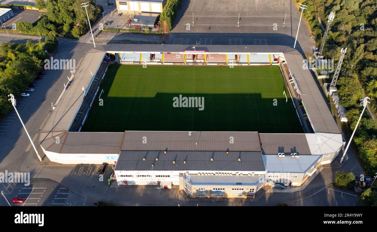 Aerial view of Glanford Park, home of Scunthorpe United FC. It was also ...
