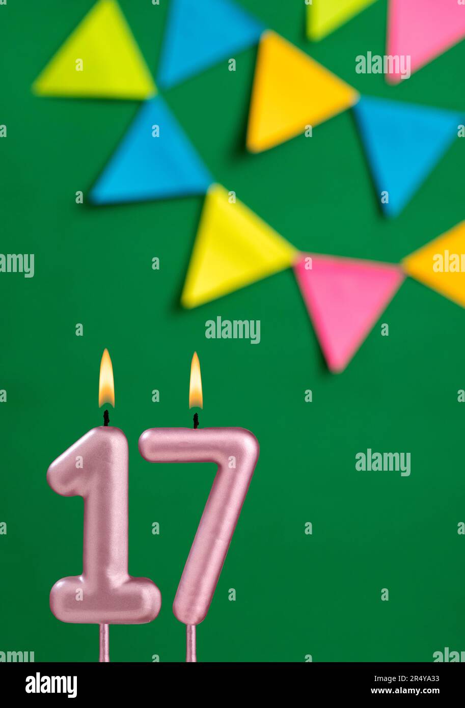 Number 17 on green hi-res stock photography and images - Alamy