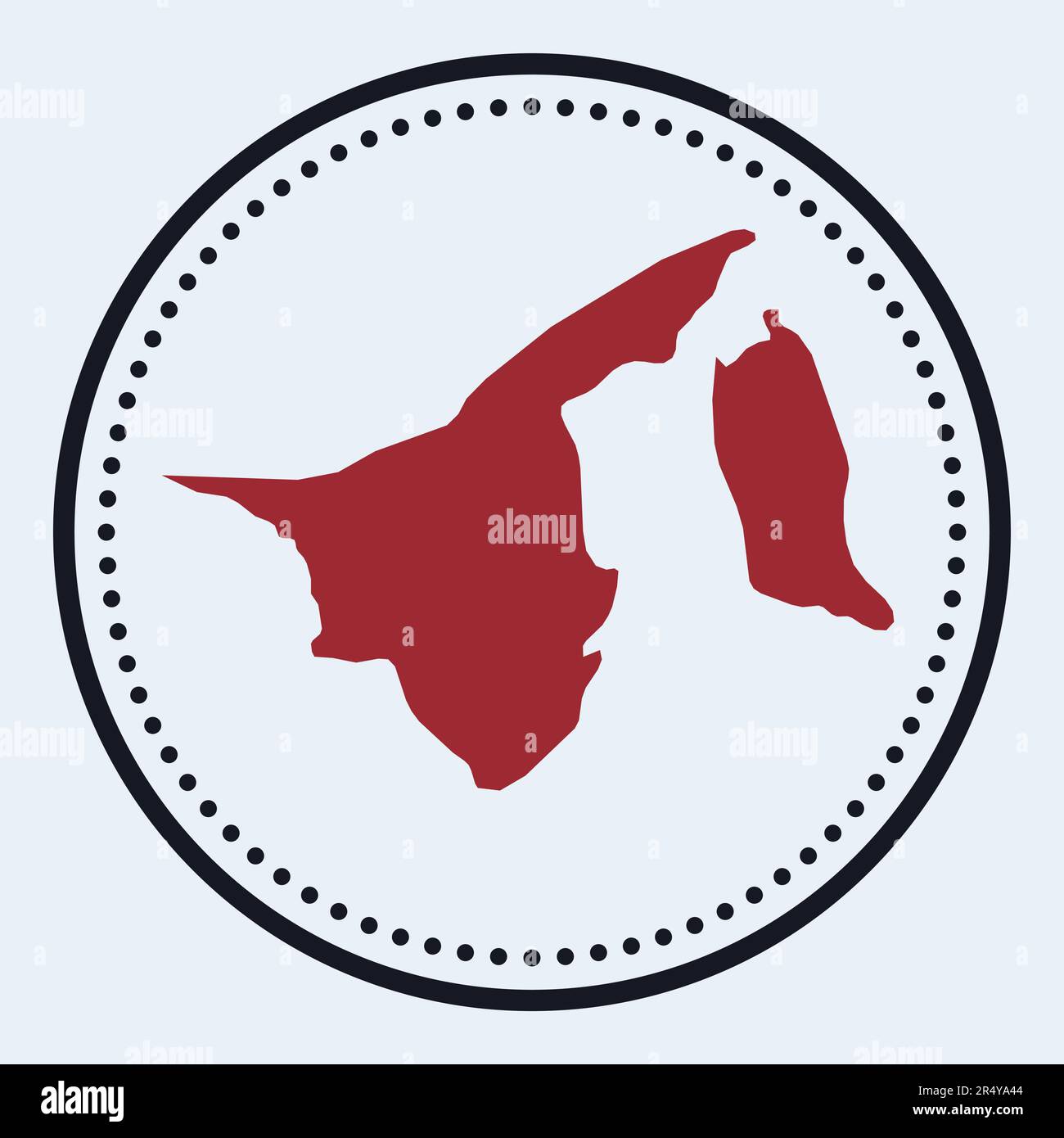 Brunei round stamp. Round logo with country map and title. Stylish ...