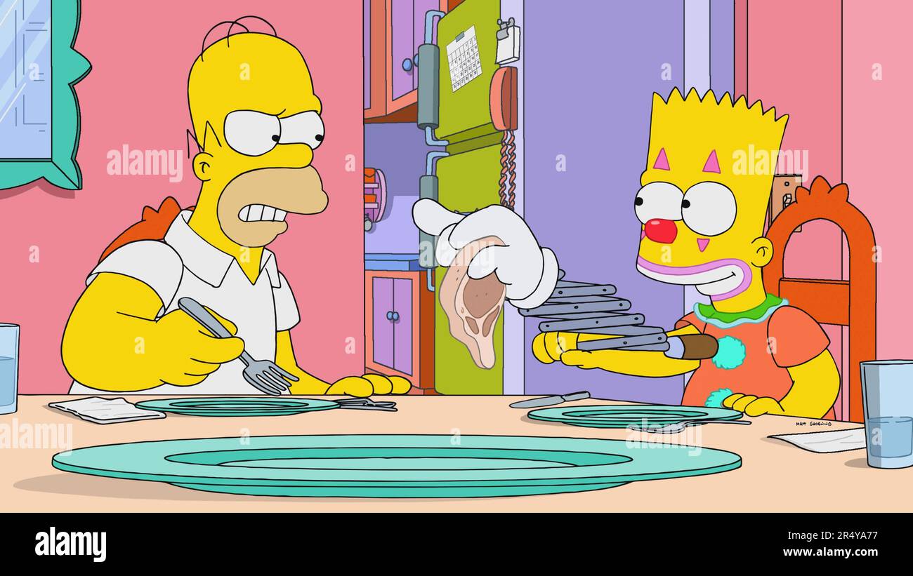 THE SIMPSONS, from left: Homer Simpson (voice: Dan Castellaneta), Bart ...