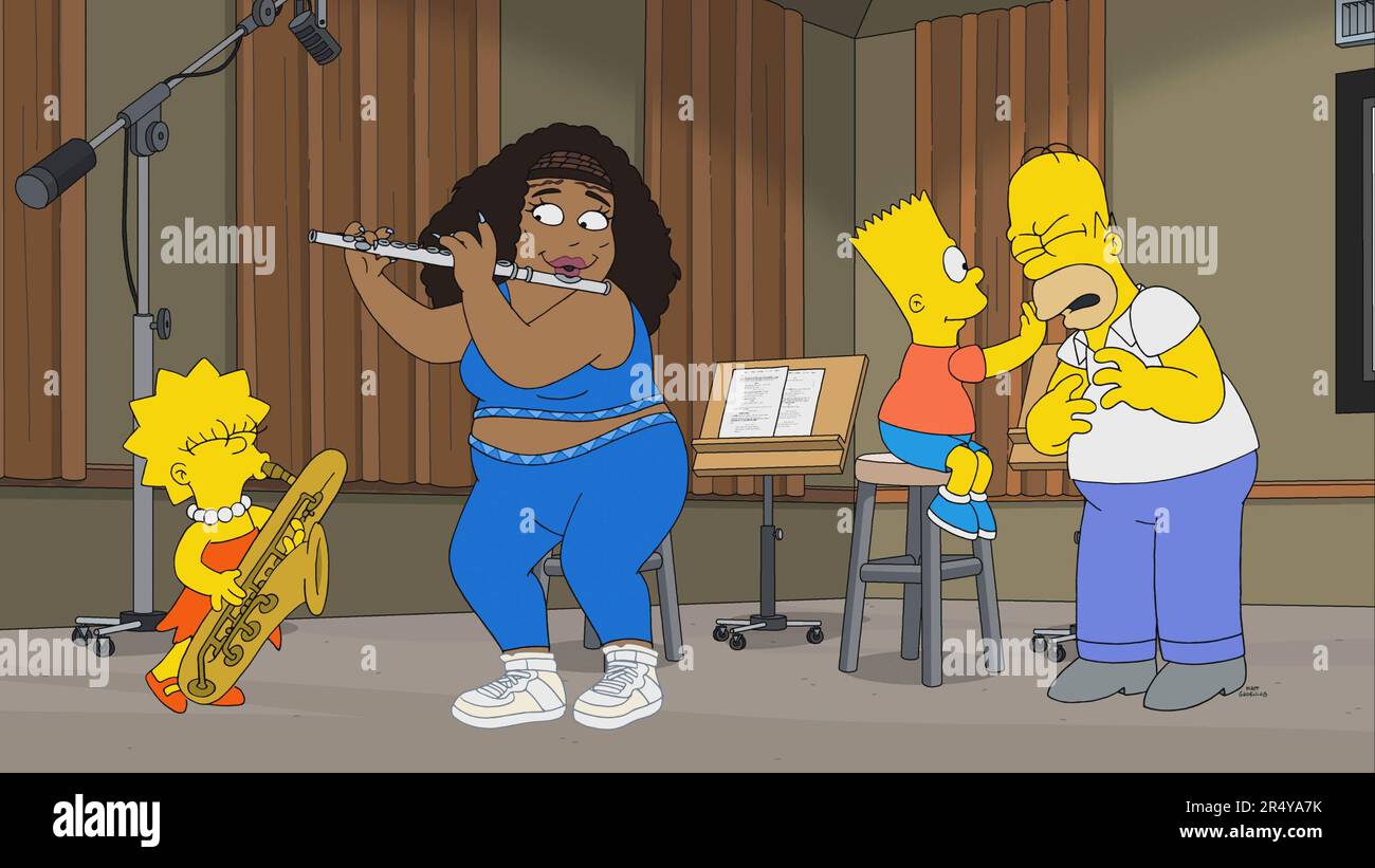 THE SIMPSONS, from left: Lisa Simpson (voice: Yeardley Smith), Lizzo ...