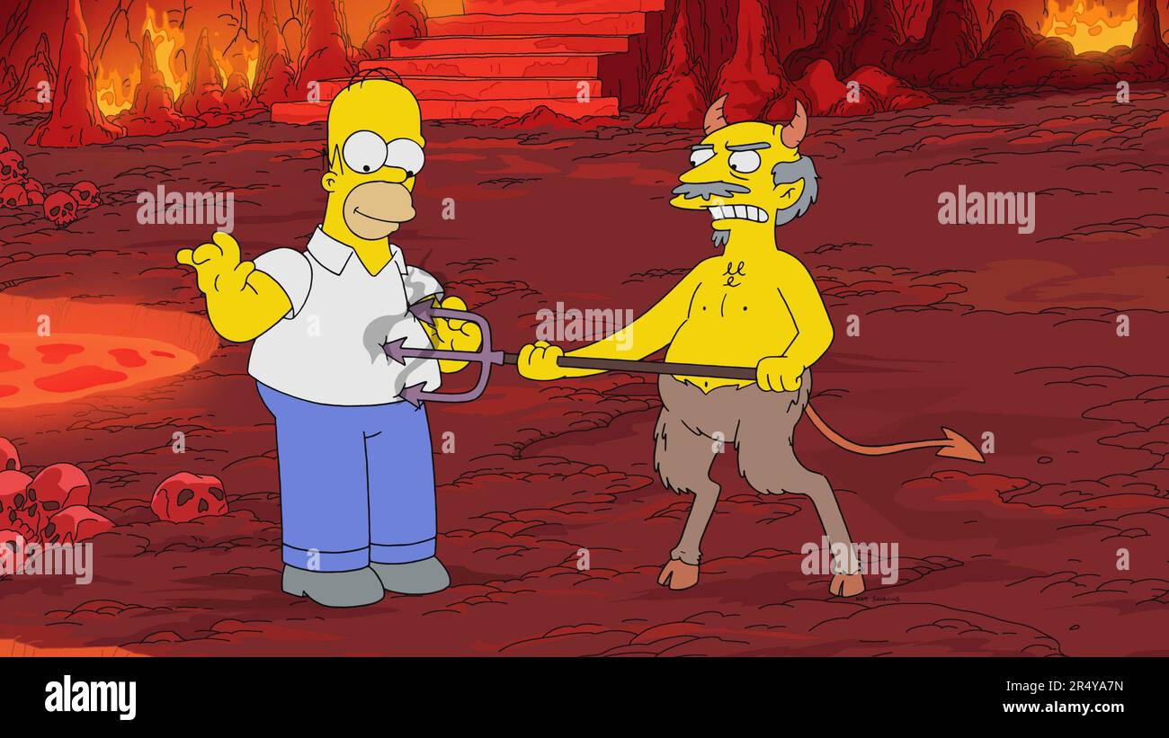 THE SIMPSONS, from left: Homer Simpson (left - voice: Dan Castellaneta ...