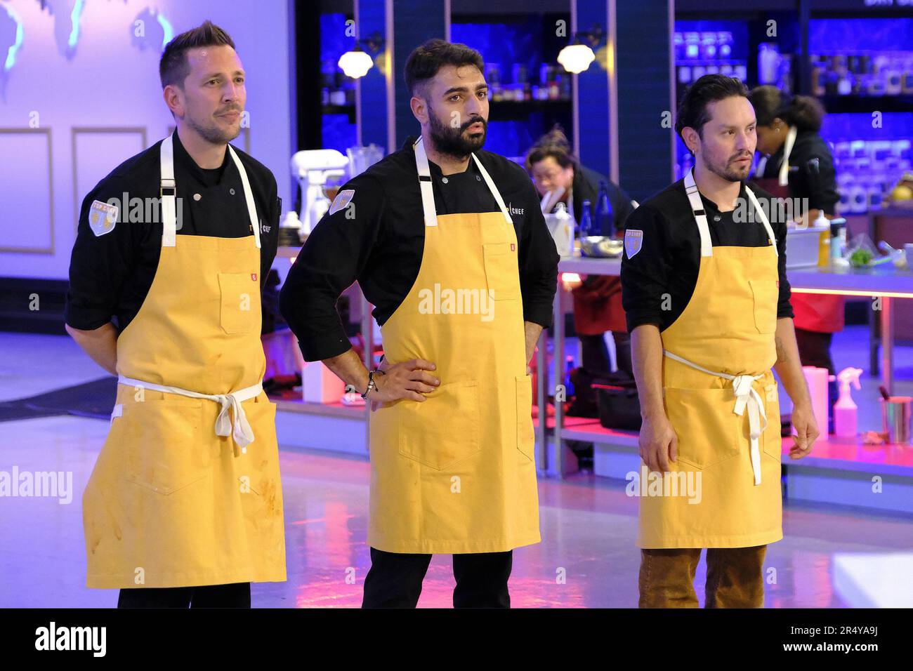 TOP CHEF, from left: contestants Tom Goetter, Ali Al Ghzawi, Gabriel ...