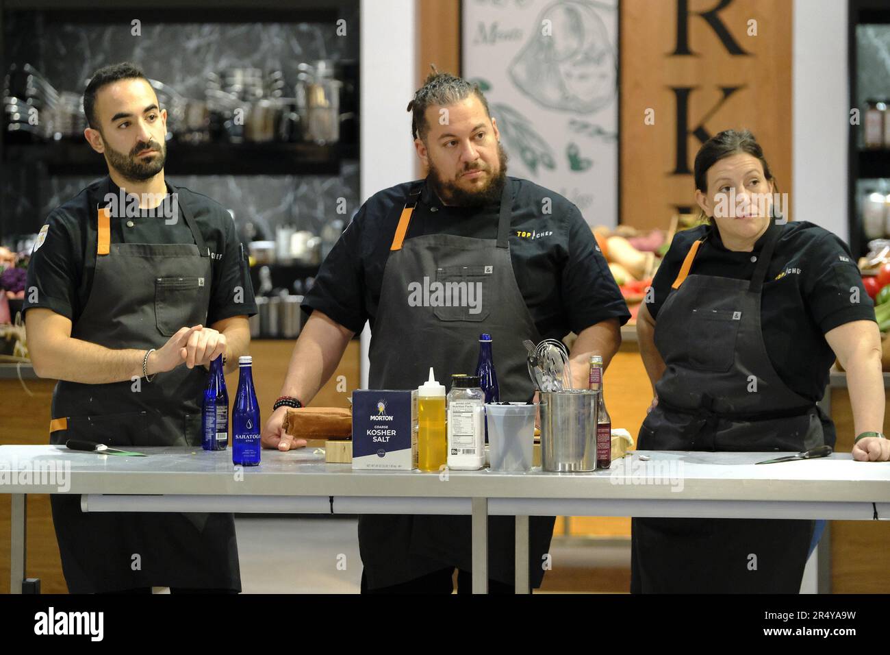 TOP CHEF, from left: contestants Charbel Hayek, Amar Santana, Sara ...