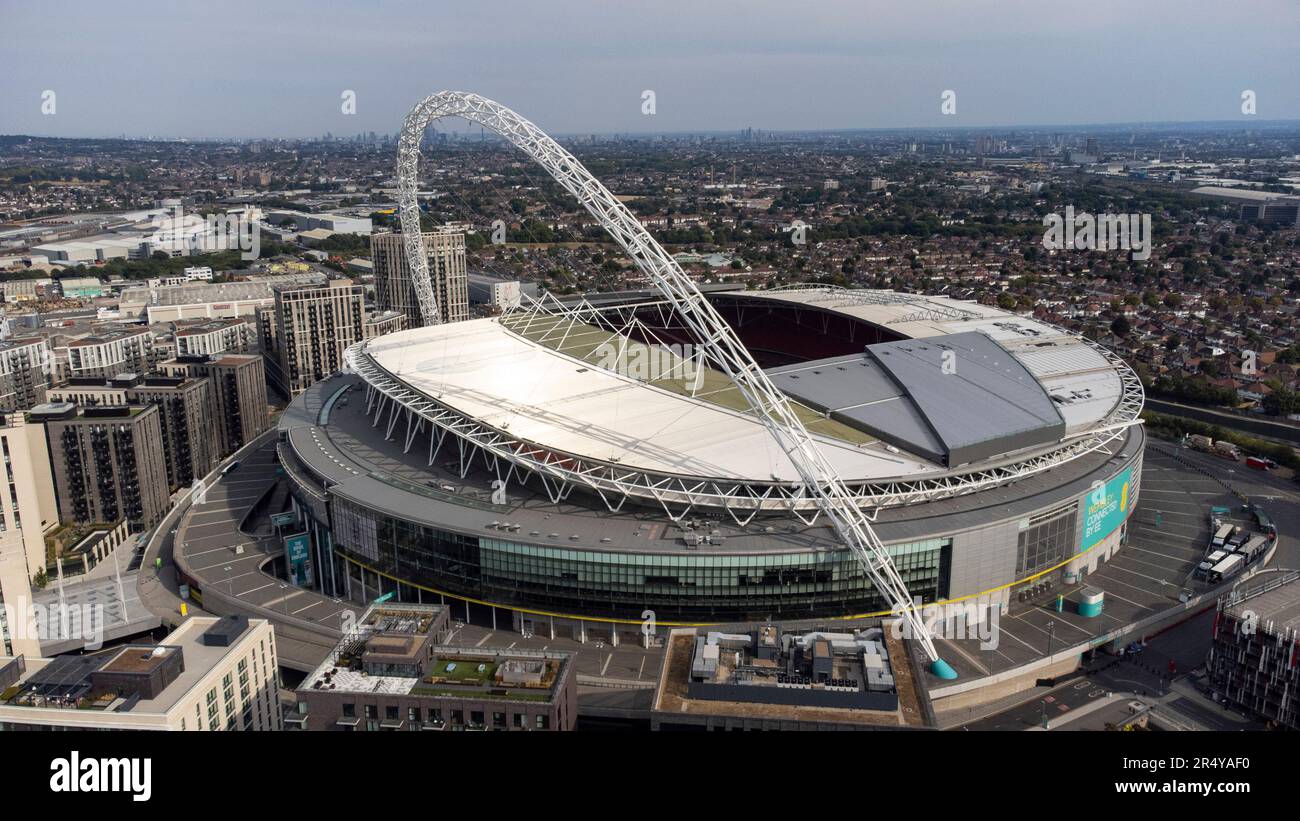 Aerial view of wembley stadium hi-res stock photography and images - Alamy