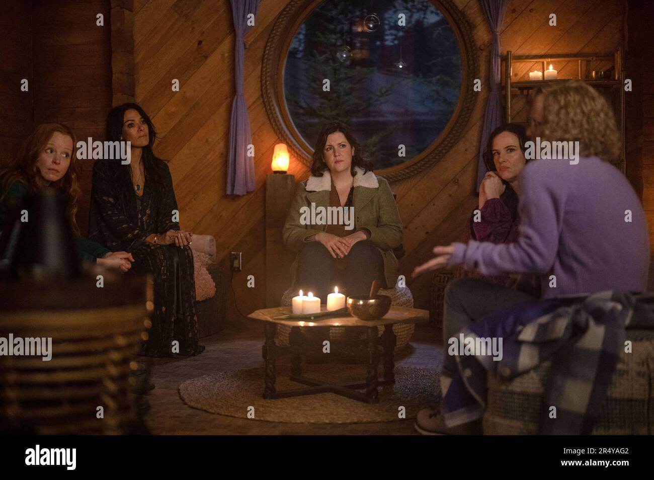 YELLOWJACKETS, from left: Lauren Ambrose, Simone Kessell, Melanie ...