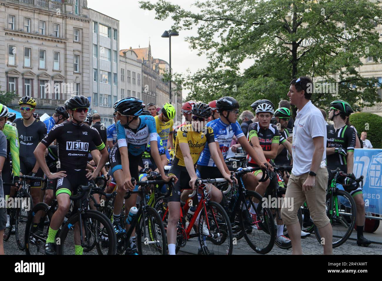 British Cycling Grand Prix, Sheffield city centre Cycle race England UK ...