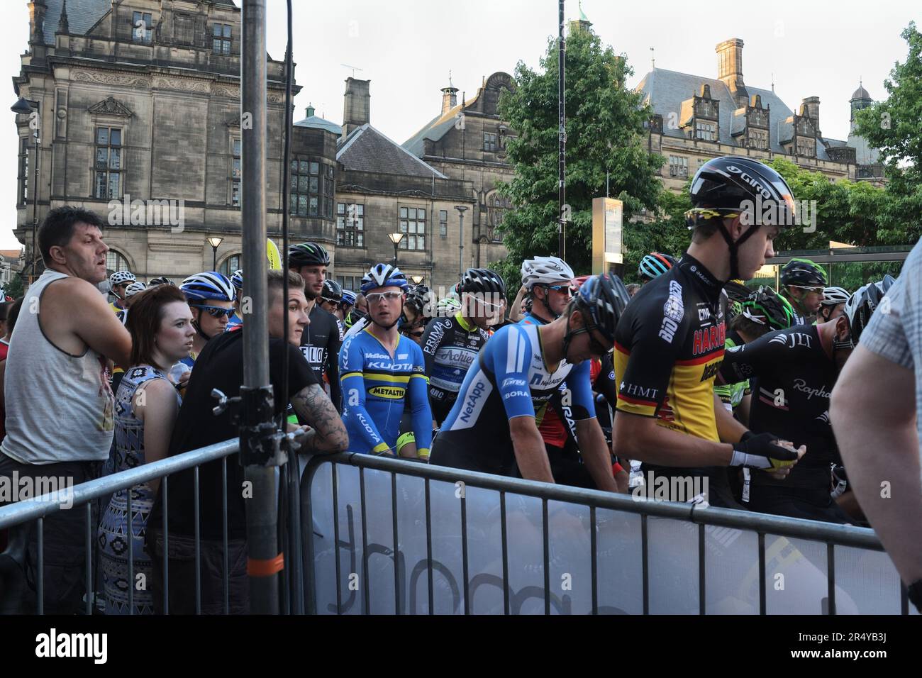 British Cycling Grand Prix, Sheffield city centre Cycle race England UK ...