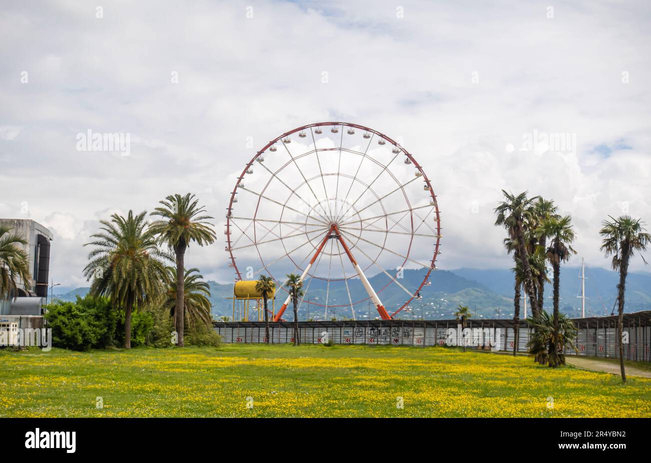 Panoramic Wheel , ferris wheel Batumi Georgia, sea view Stock Photo - Alamy