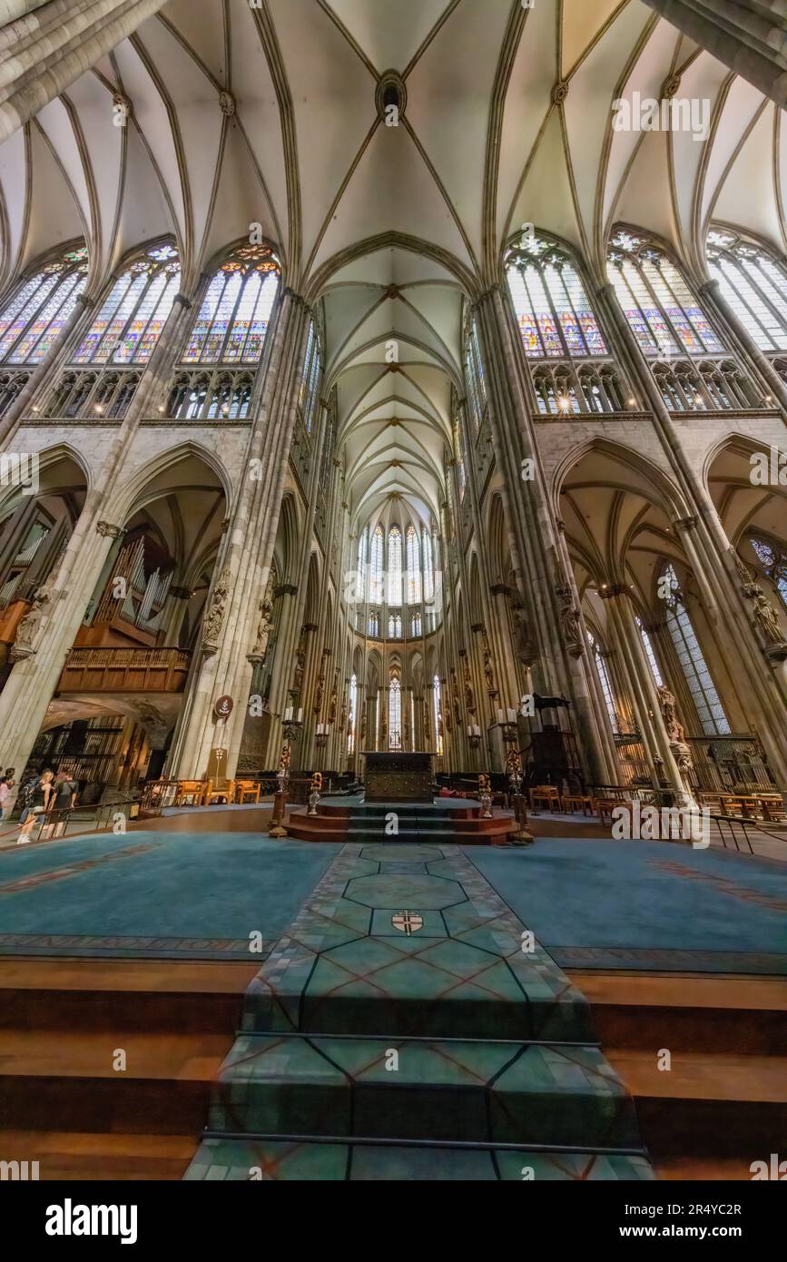 Interior of the Cologne Cathedral, Cologne, Germany Stock Photo - Alamy