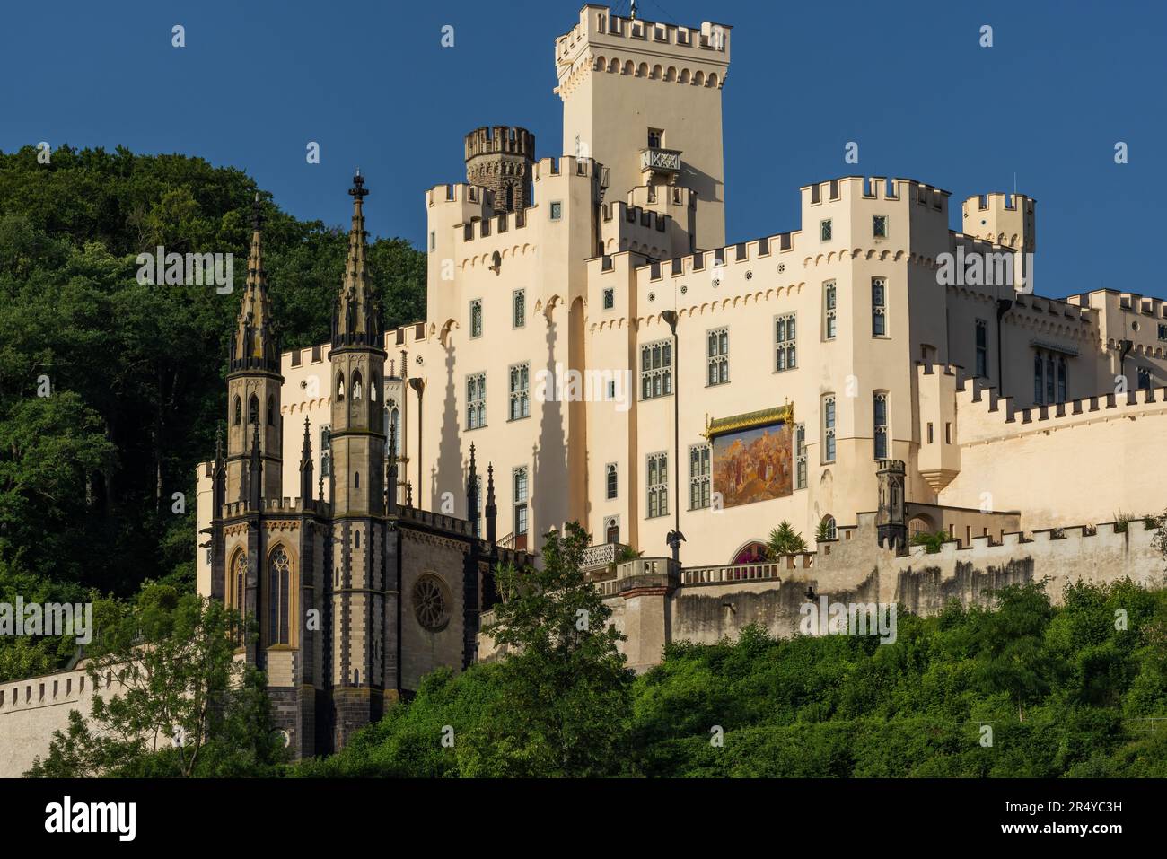 Stolzenfels Castle along the Rhine River, Germany Stock Photo - Alamy