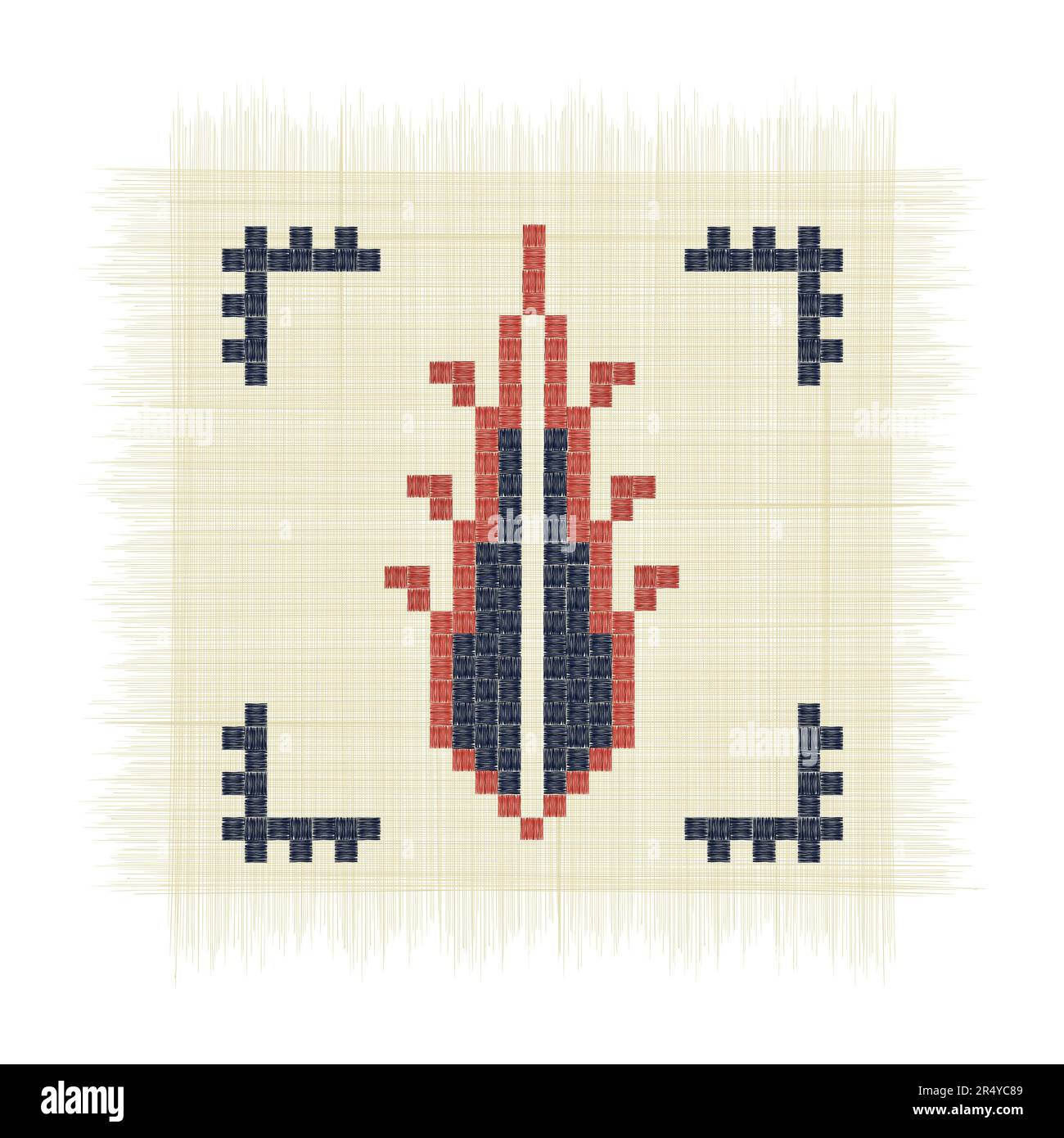 Palestinian embroidery symbol, vector illustration Stock Vector Image ...