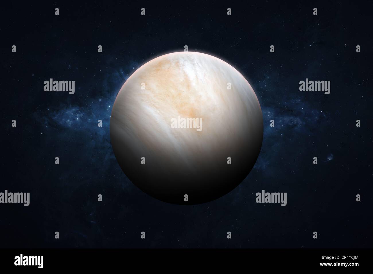 Venus, galaxy and stars. View of Venus - planet of the solar system ...