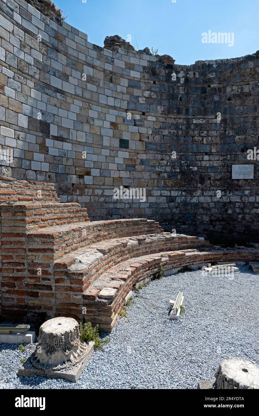 Masonry details from the ruins of the 6th century Basilica of St. John ...