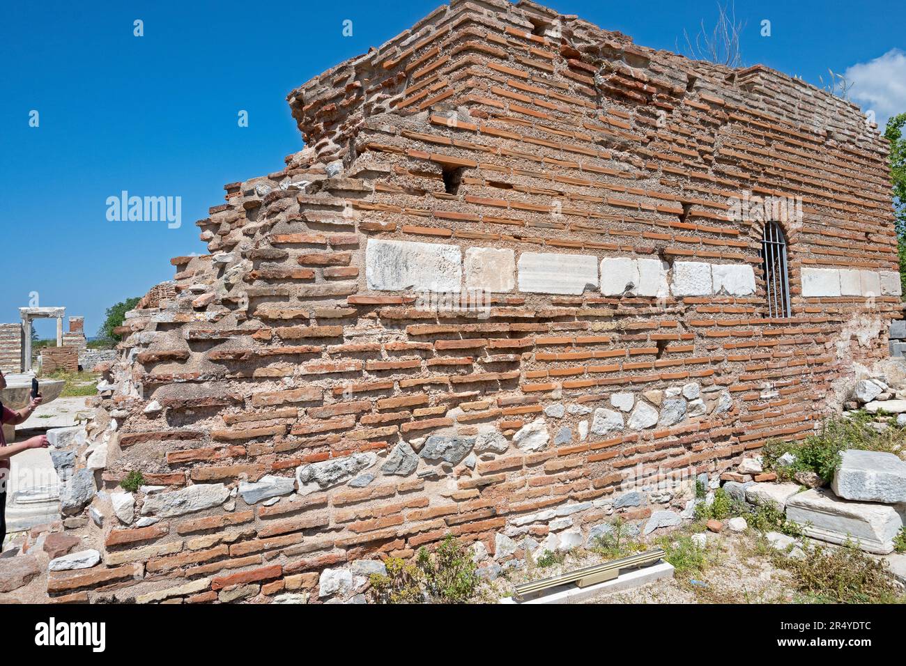 Masonry details from the ruins of the 6th century Basilica of St. John ...