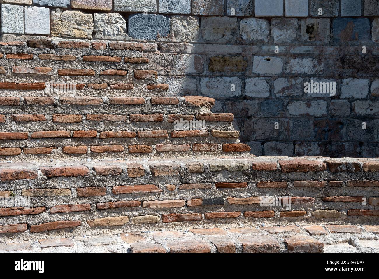 Masonry details from the ruins of the 6th century Basilica of St. John ...