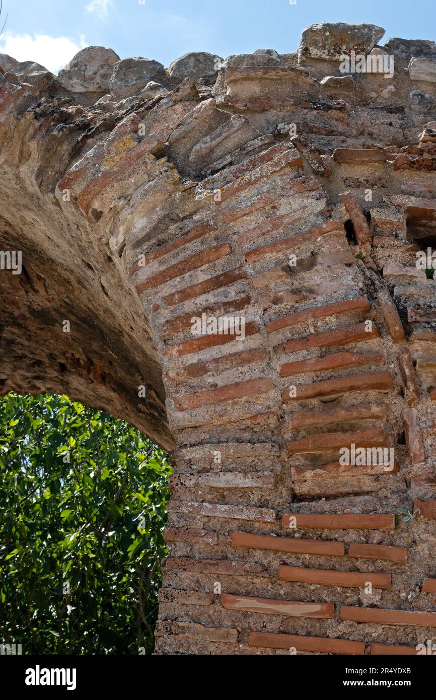 Masonry details from the ruins of the 6th century Basilica of St. John ...