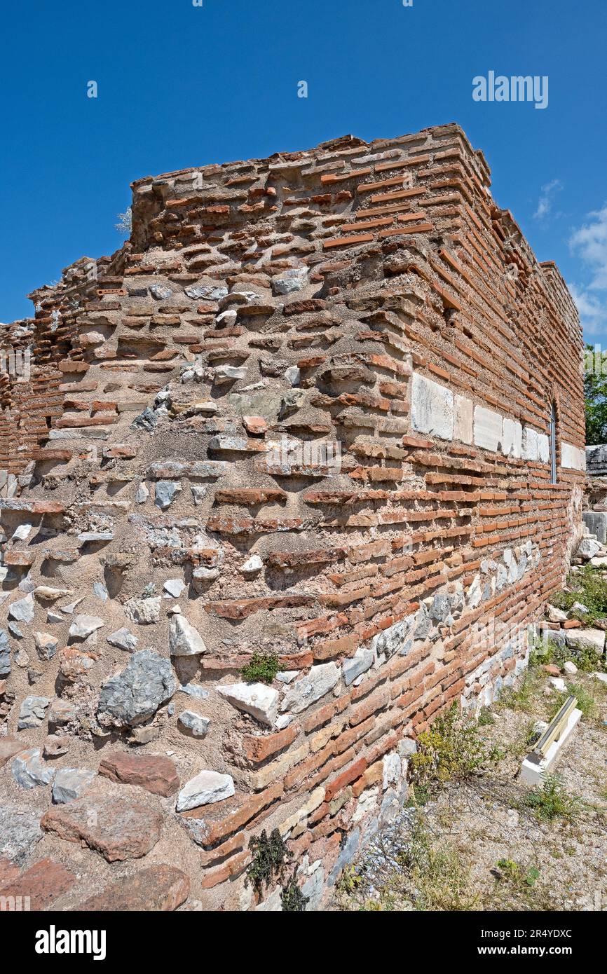 Masonry details from the ruins of the 6th century Basilica of St. John ...