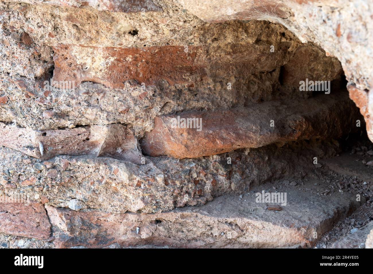 Masonry details from the ruins of the 6th century Basilica of St. John ...