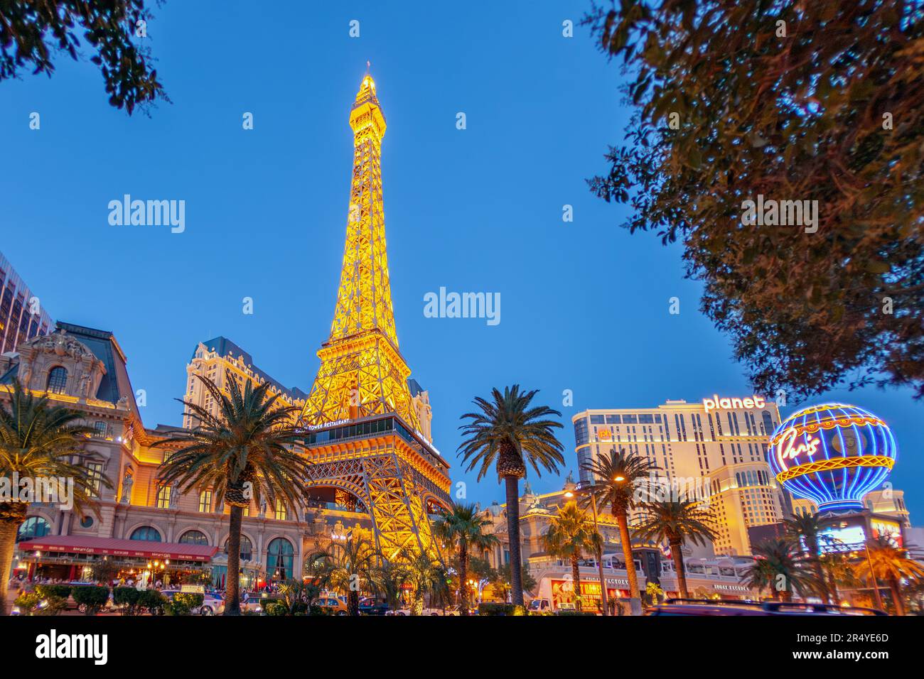 Las Vegas, USA - June 15, 2012: Paris Las Vegas hotel and casino in Las ...