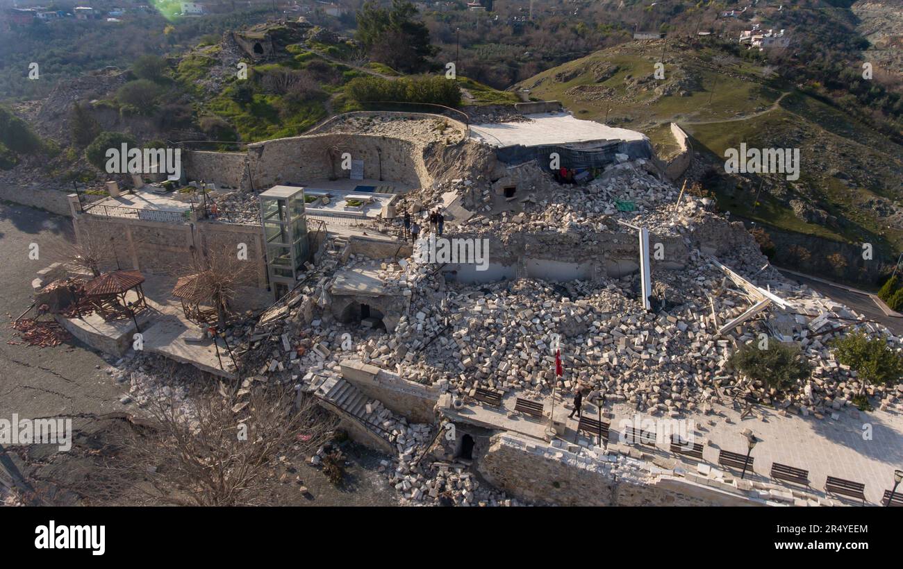 Hatay antakya Turkiye 03 07 2023 Old Castle Damaged In Turkey's ...