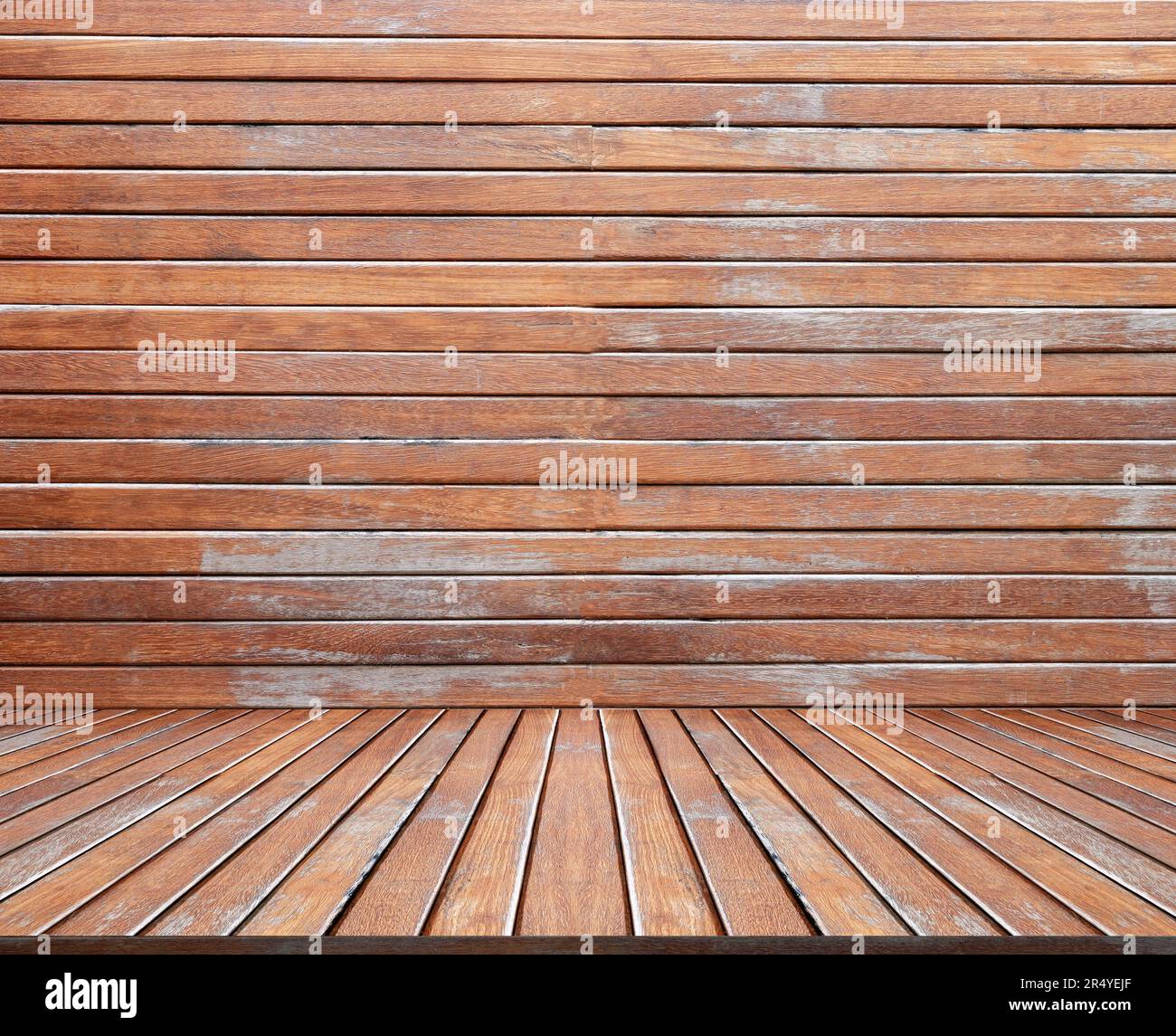 Blank space interior wooden horizontal lines background behind wood ...