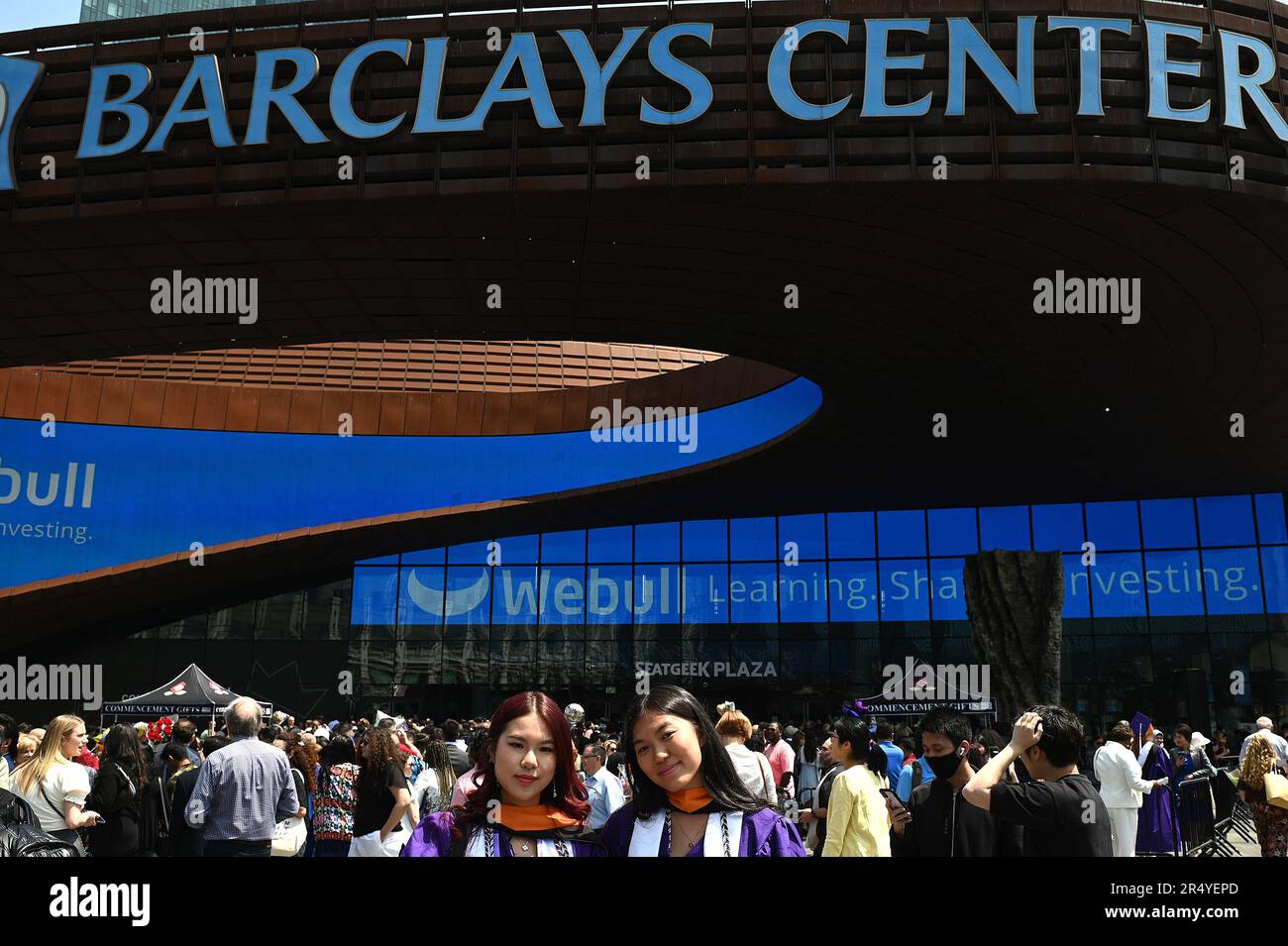 New York, USA. 30th May, 2023. (L-R) Nicole Hsu and Rochelle Chin pose ...