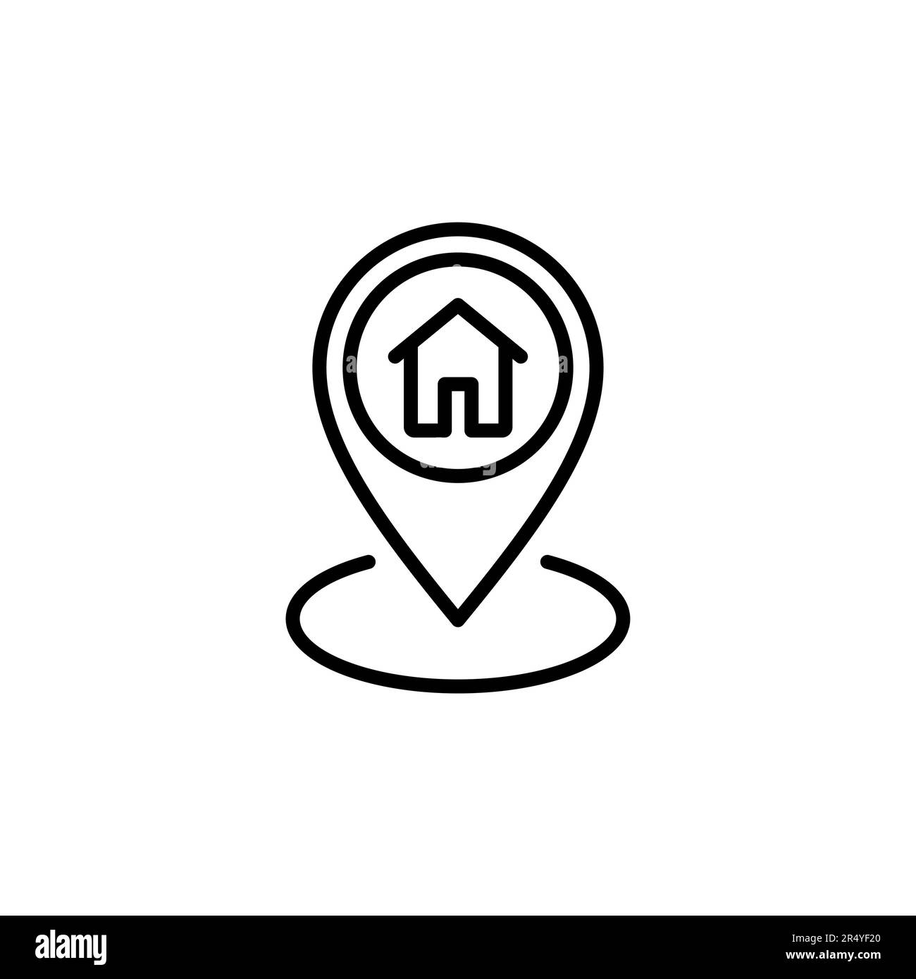 address icon vector. home location icon vector Stock Vector Image & Art ...