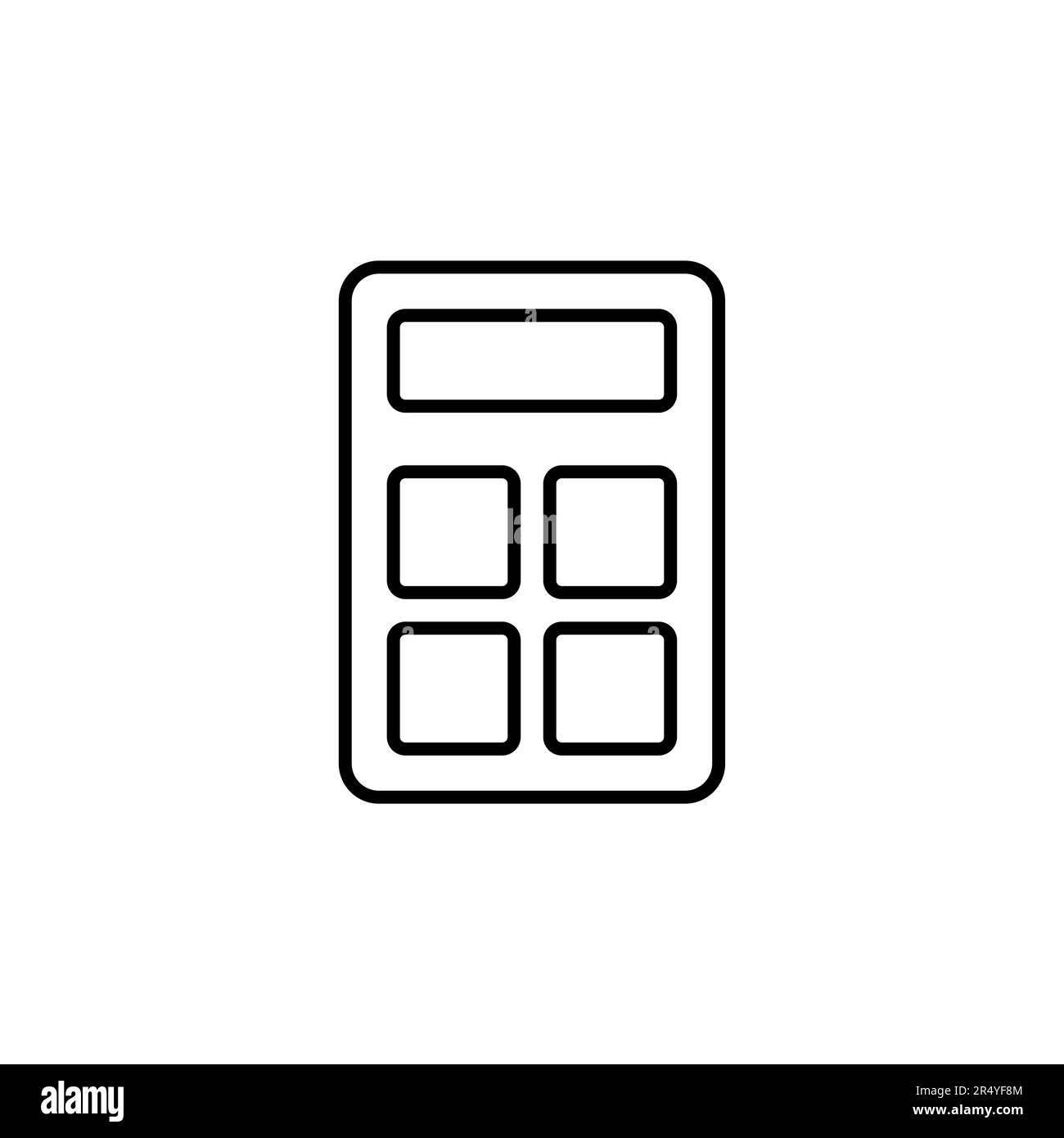 Calculator icon vector. Accounting calculator icon. calculator vector ...