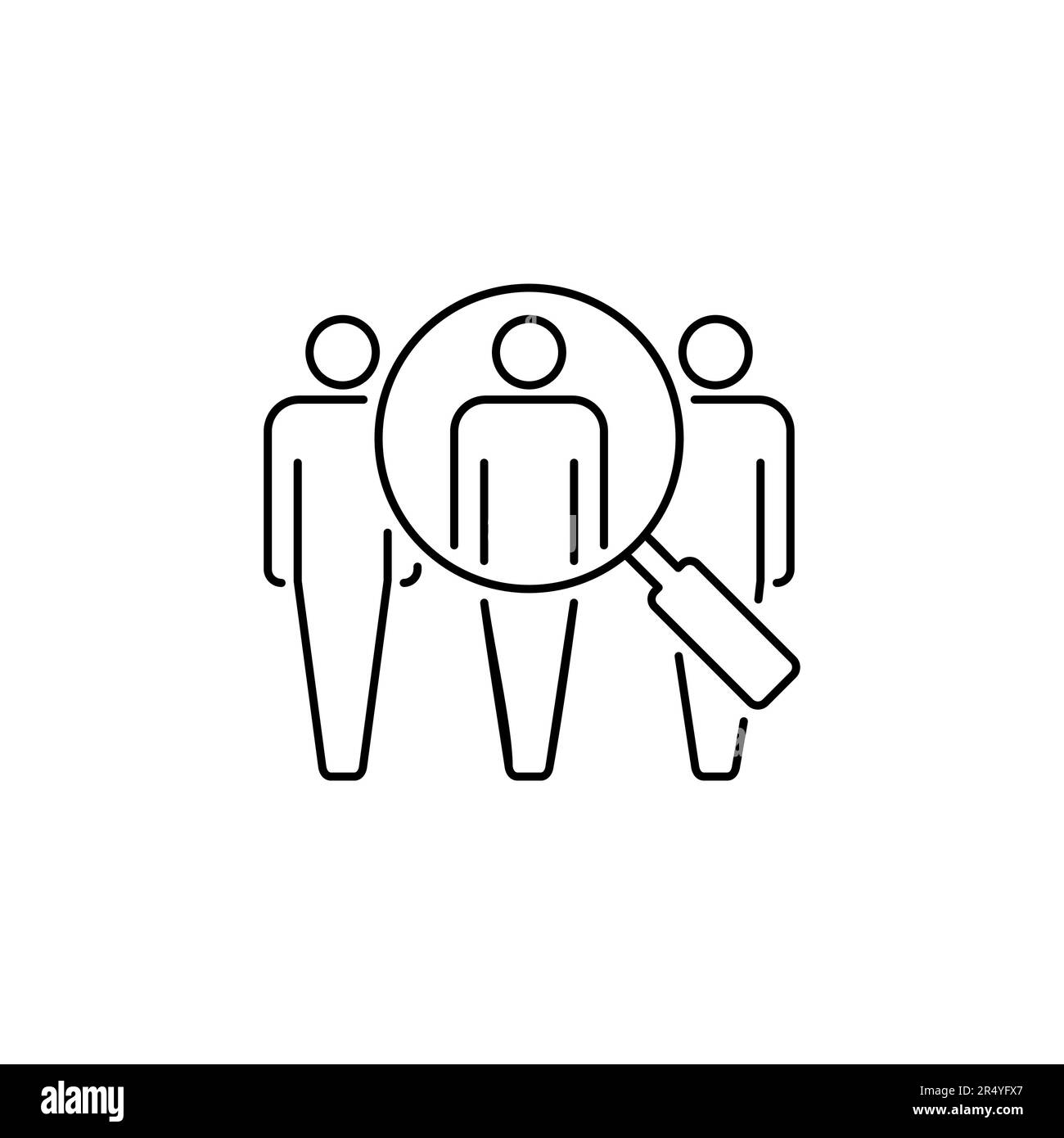 Hiring icon vector. Search job vacancy icon. Human resources concept ...