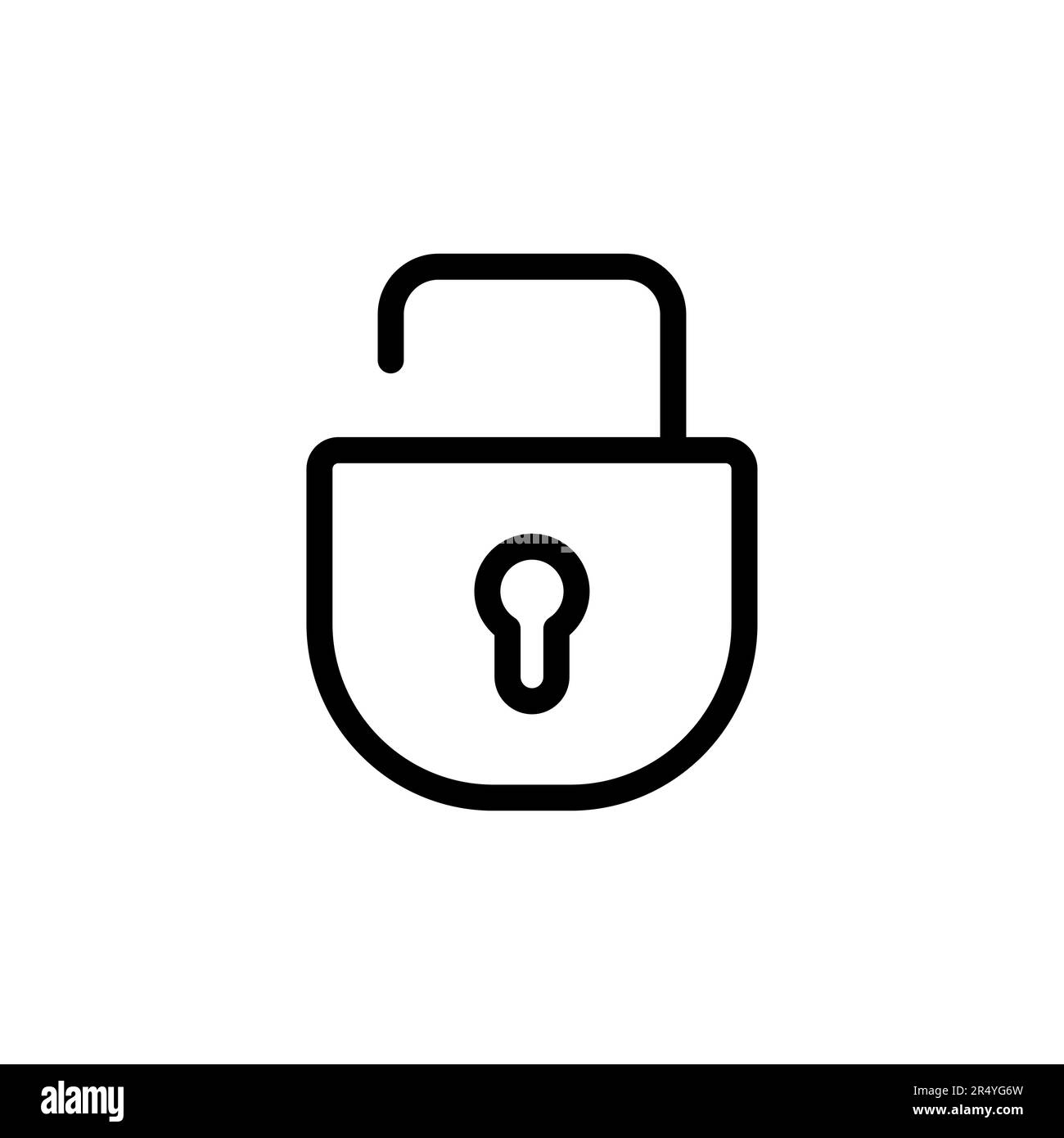 Vector padlock icon hi-res stock photography and images - Alamy