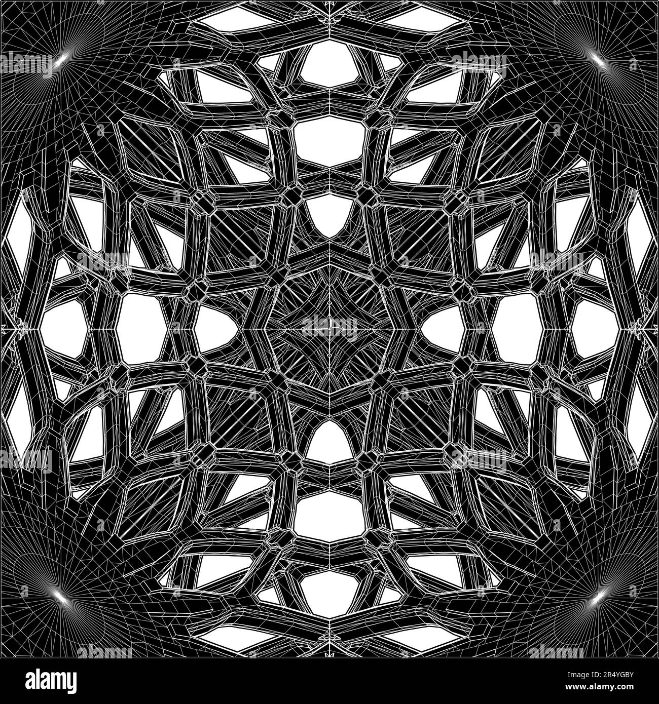 Abstract Construction Structure Vector. Illustration Isolated On White ...