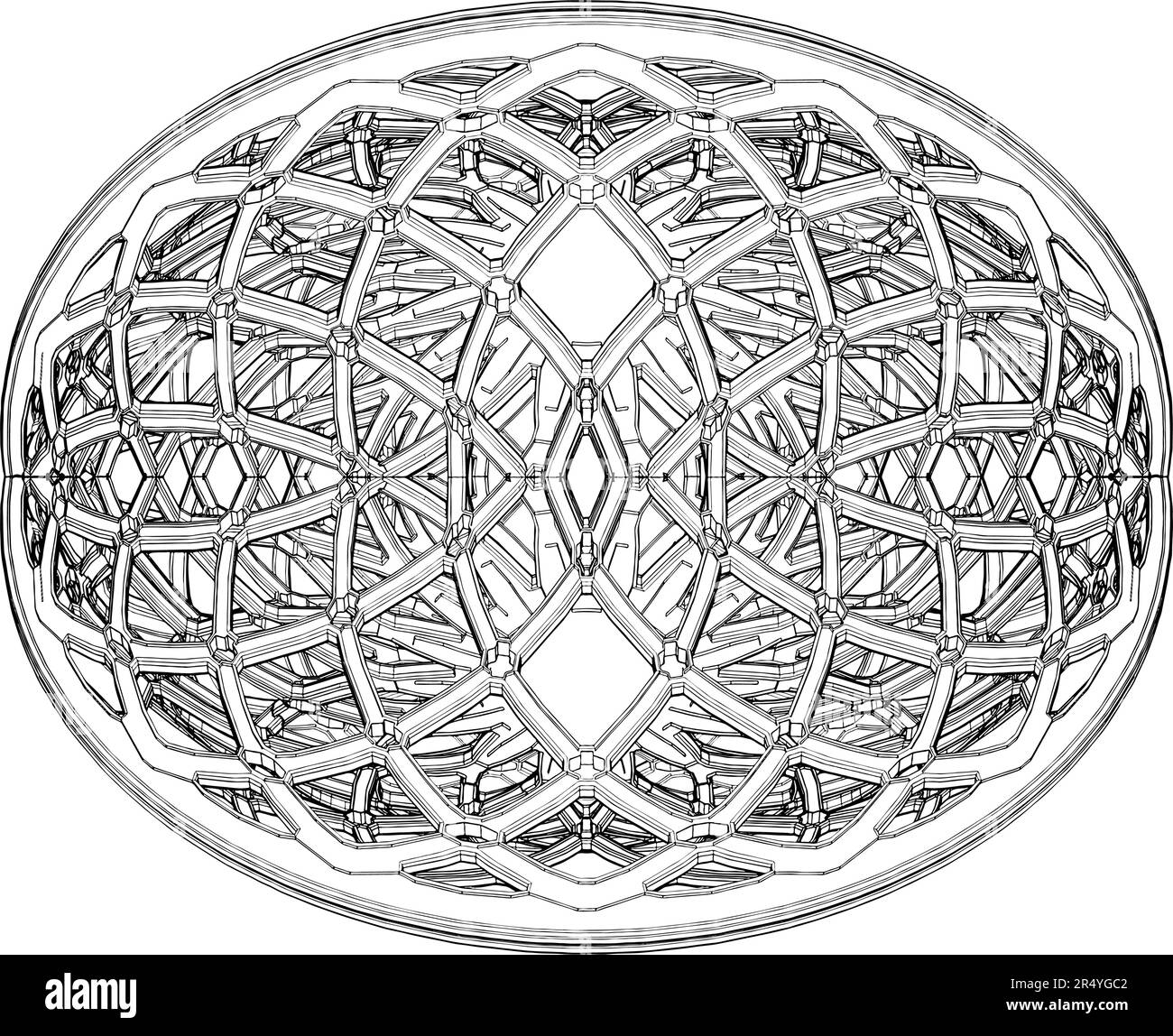 Abstract Construction Structure Vector. Illustration Isolated On White ...