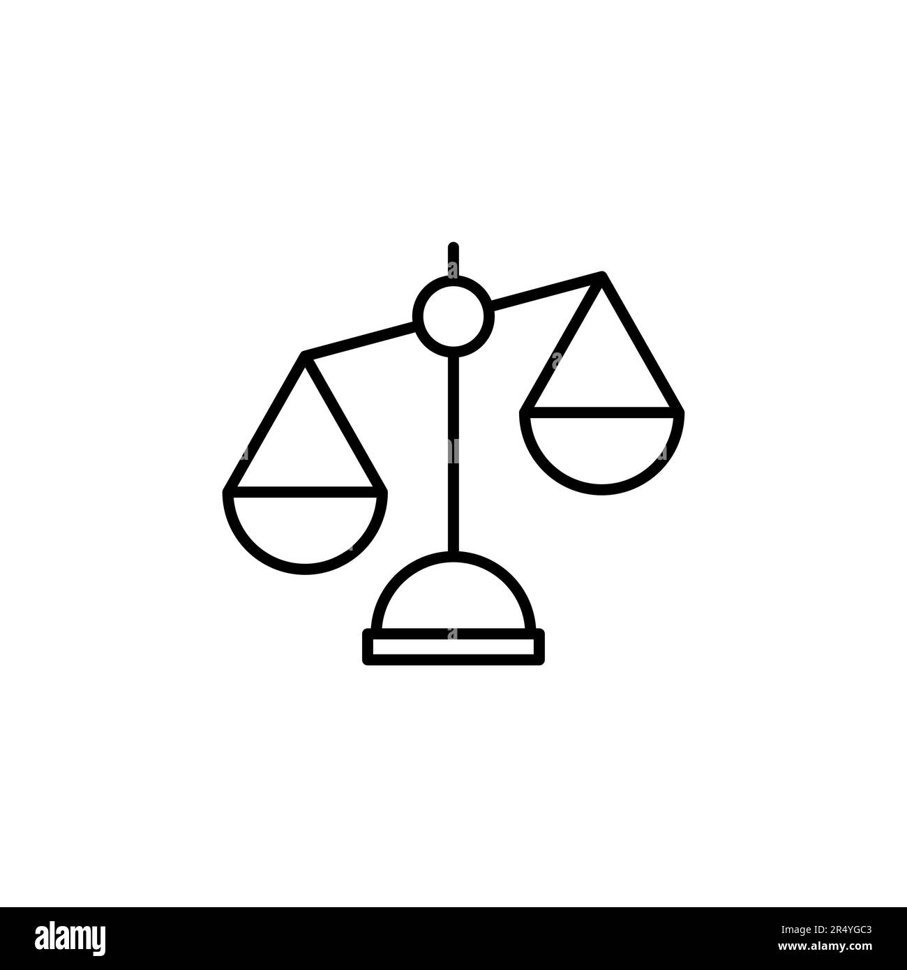 Scales icon vector. Law scale icon. Scales vector icon. Justice Stock ...
