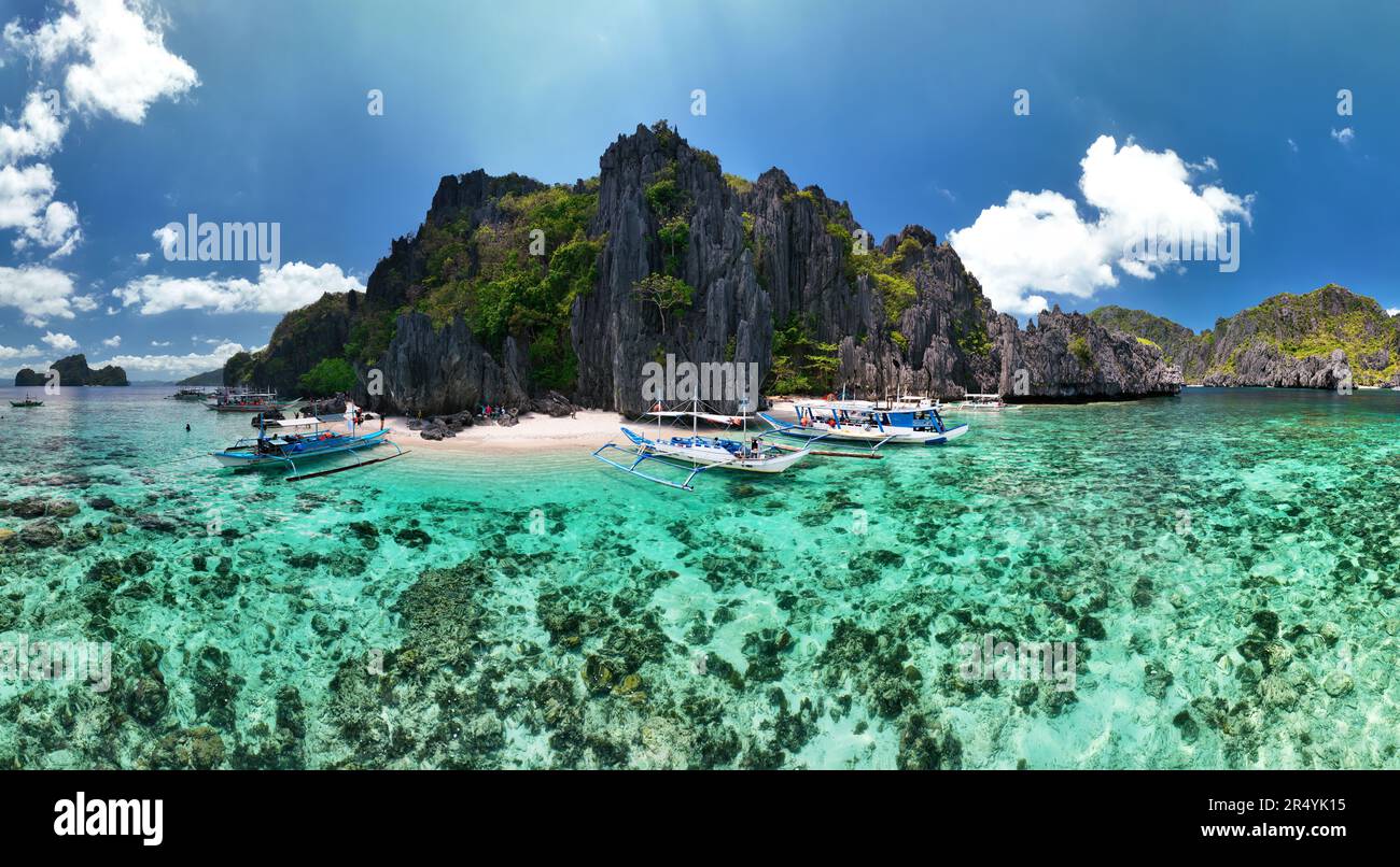 Shimizu island is located near Miniloc island, about 12 km from El Nido ...