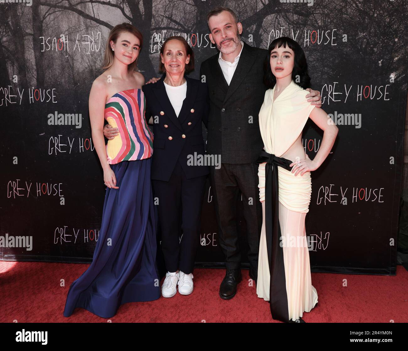 From left, Millicent Simmonds, Laurie Metcalf, Levi Holloway and Sophia ...