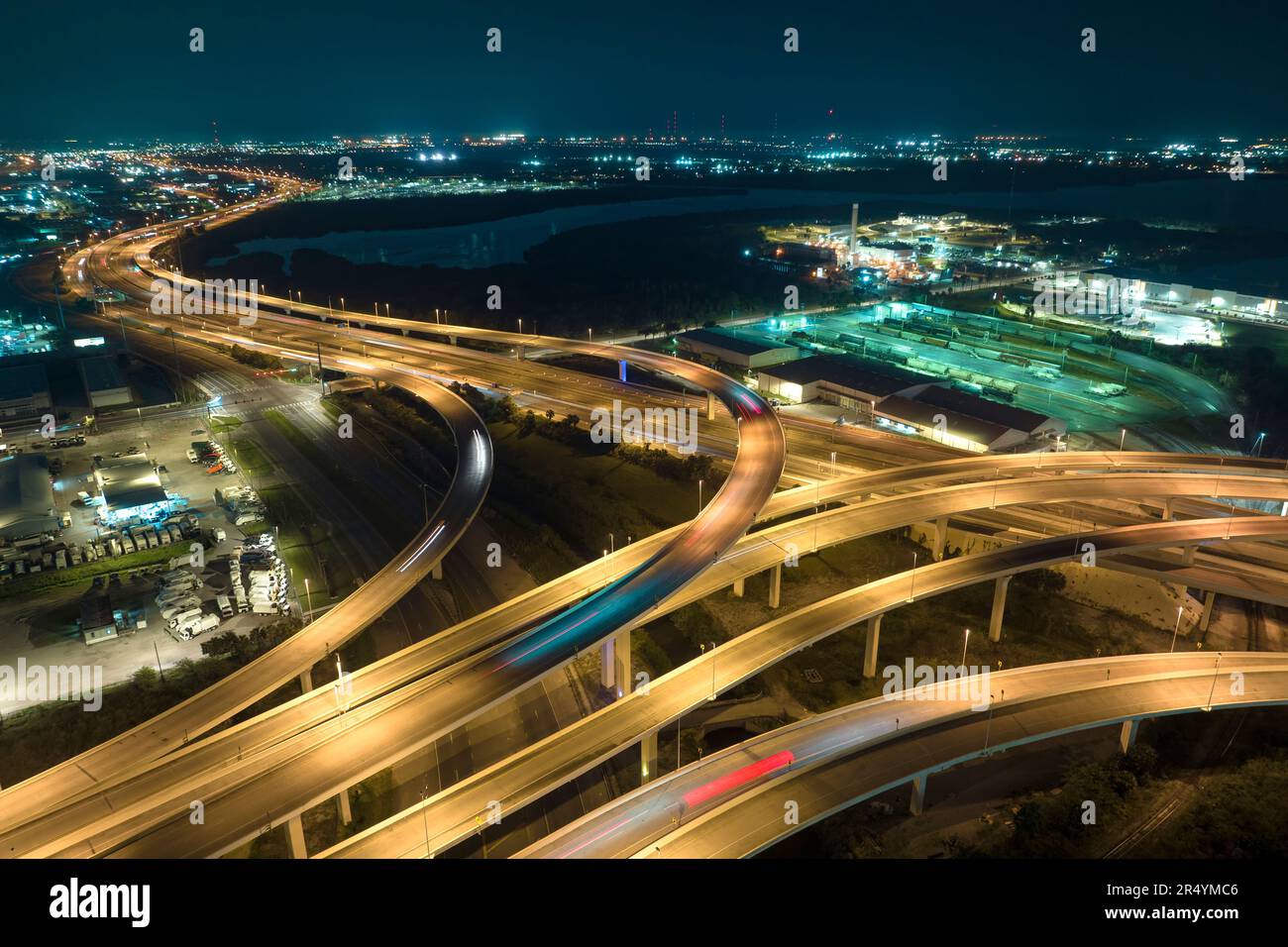 Tampa freeway interchange elevated road hi-res stock photography and ...