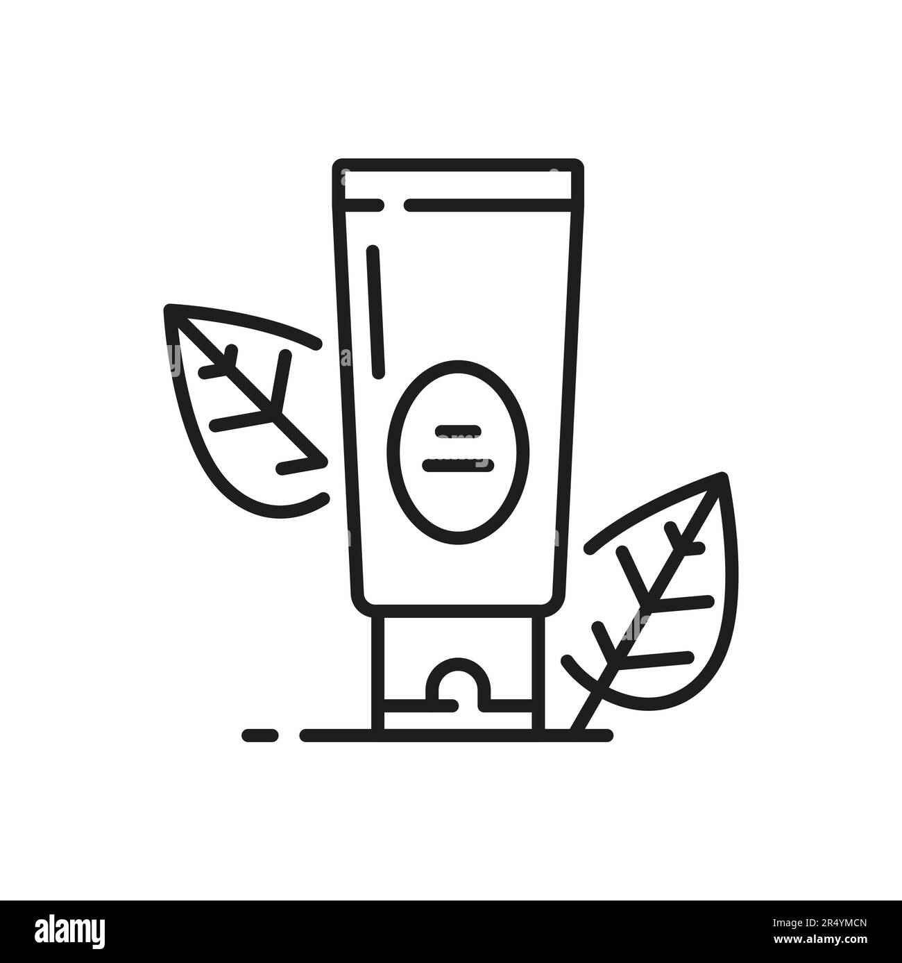 Cream tube icon of face skin care beauty, hand cream package, vector ...