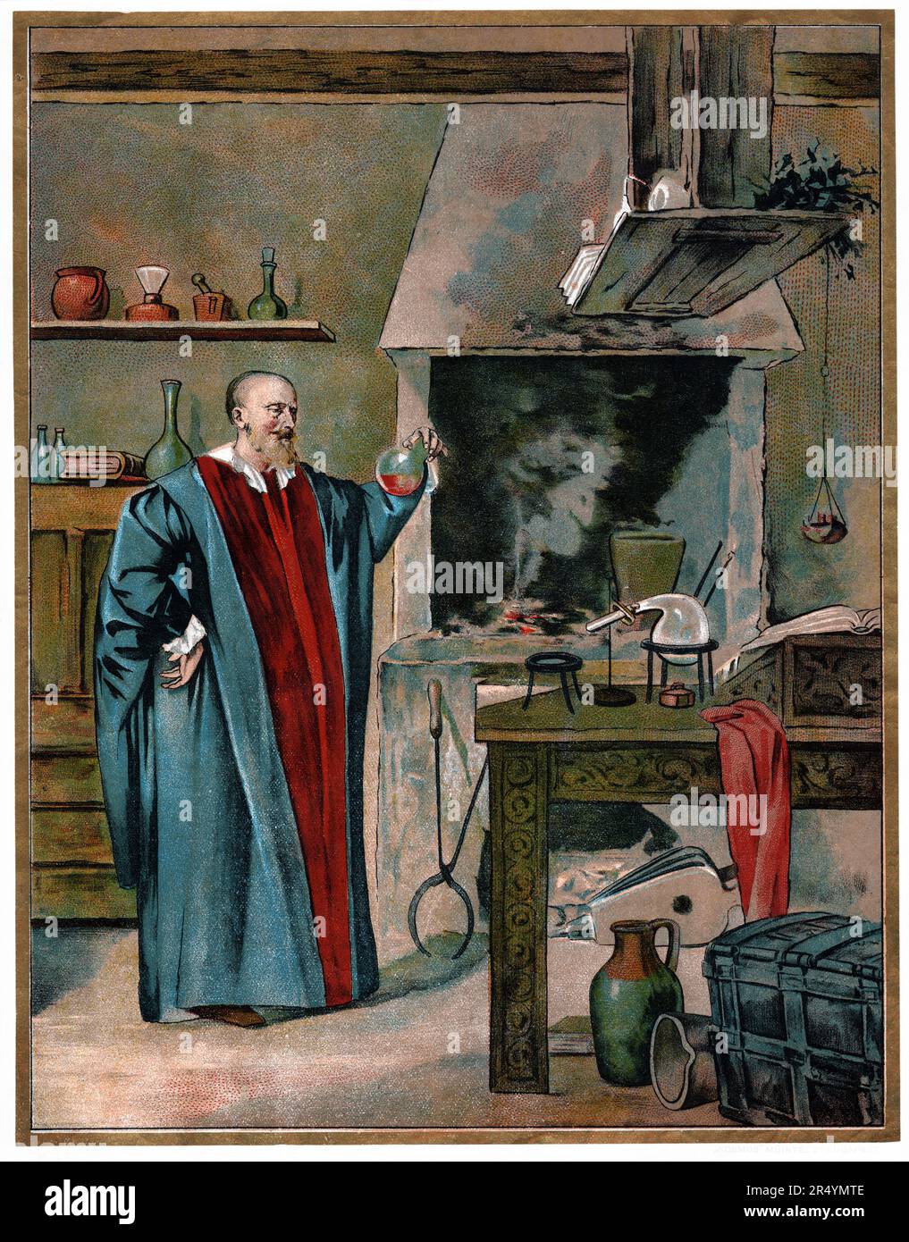 Emperor of the Holy Roman Empire Rudolf II in his alchemy laboratory ...
