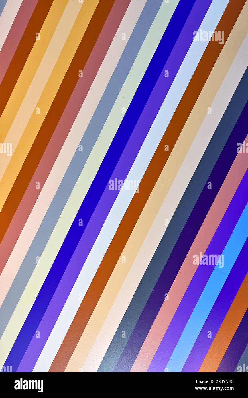 Color lines on a wall Stock Photo - Alamy