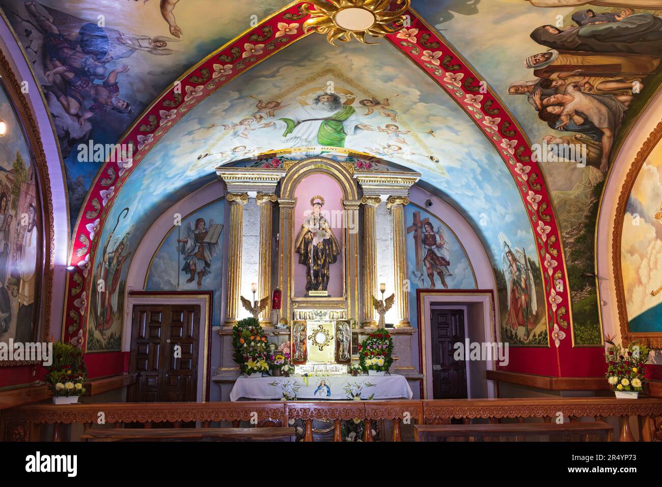 our lady of guadalupe smaller chapel inside sanctuary morelia michoacan ...