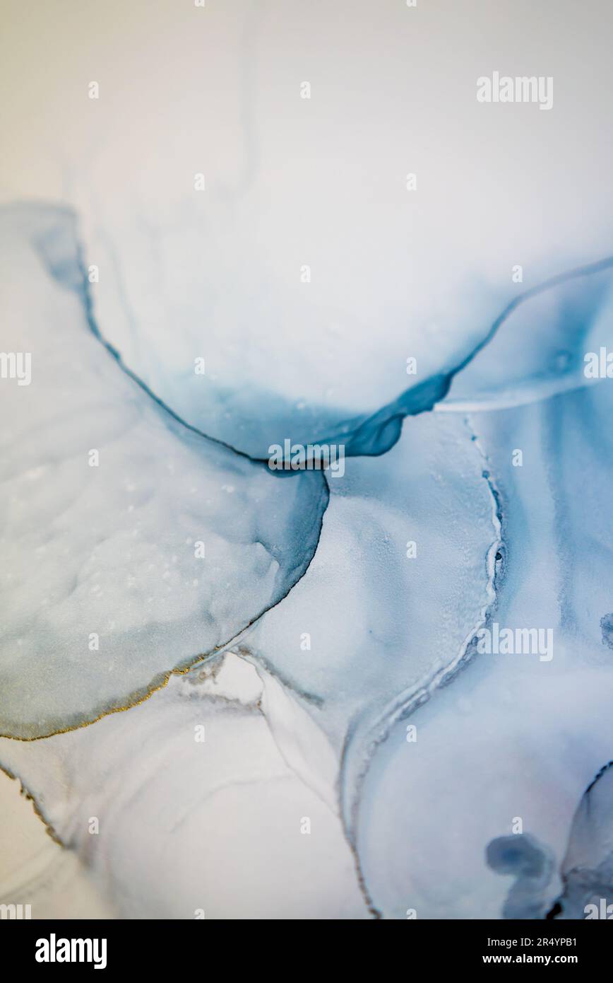 Part of original alcohol ink painting. Modern art. Abstract colorful ...