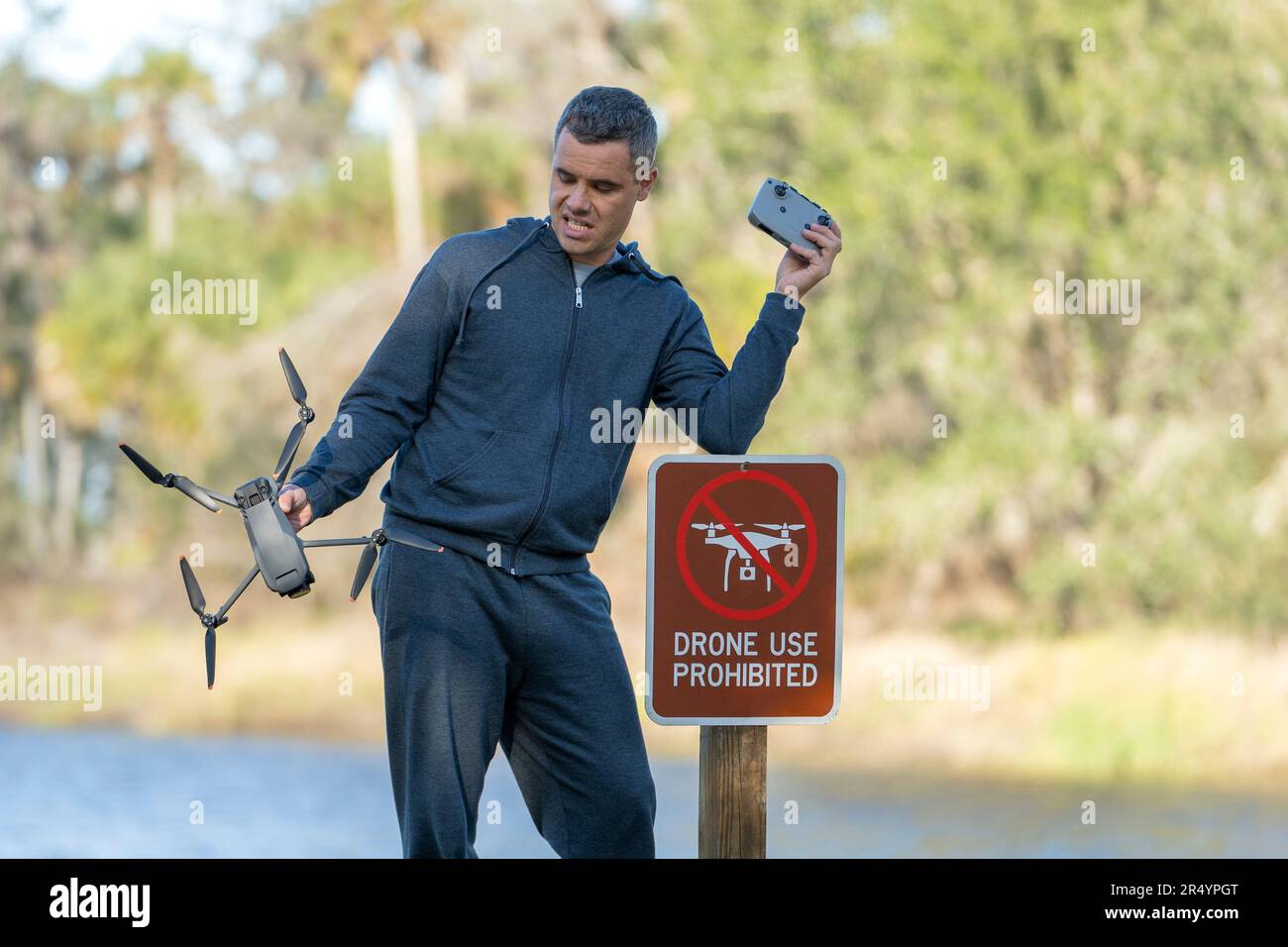 Drone operator is disappointed because he isn't allowed to fly his ...