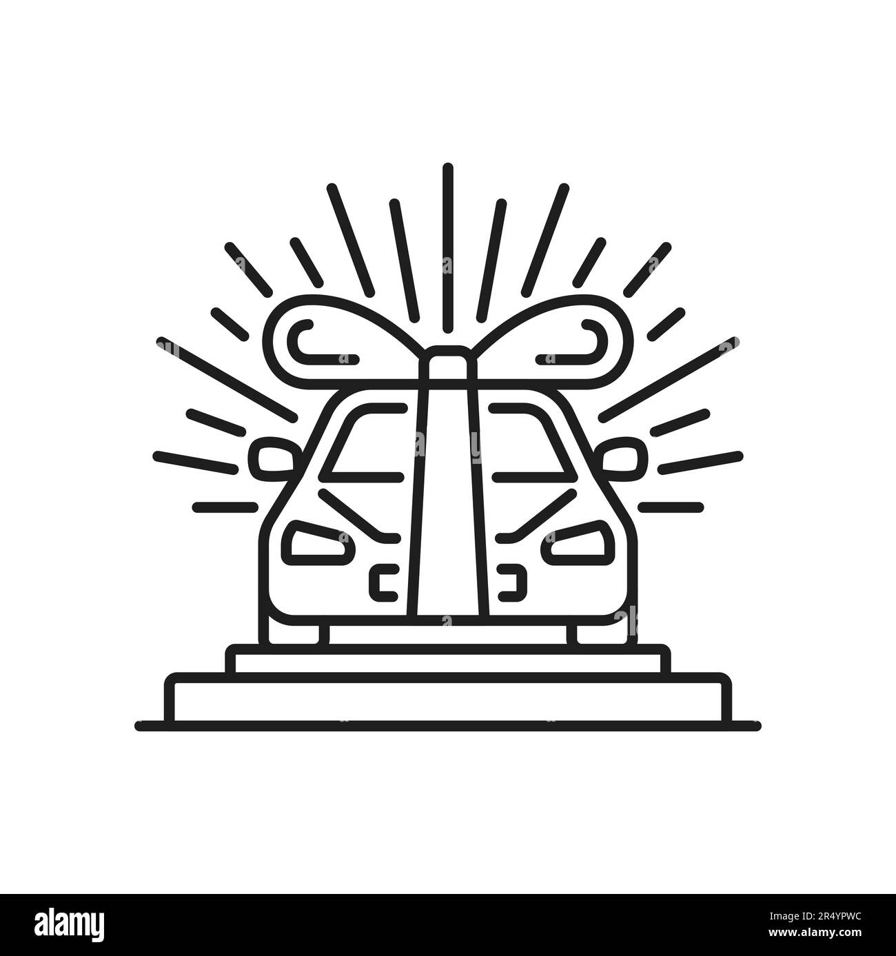 Lottery win icon outline Black and White Stock Photos & Images - Alamy