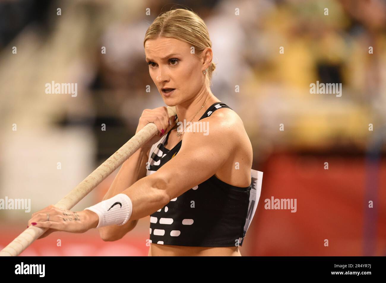 Katie Moon aka Katie Nageotte (USA) wins the women's pole vault at 15-9 ...